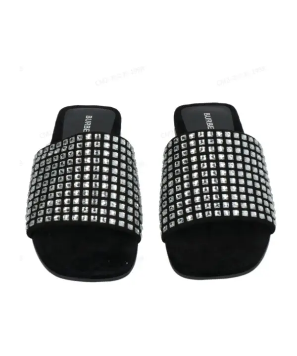 Burberry Rhinestone-embellished Flat Slides