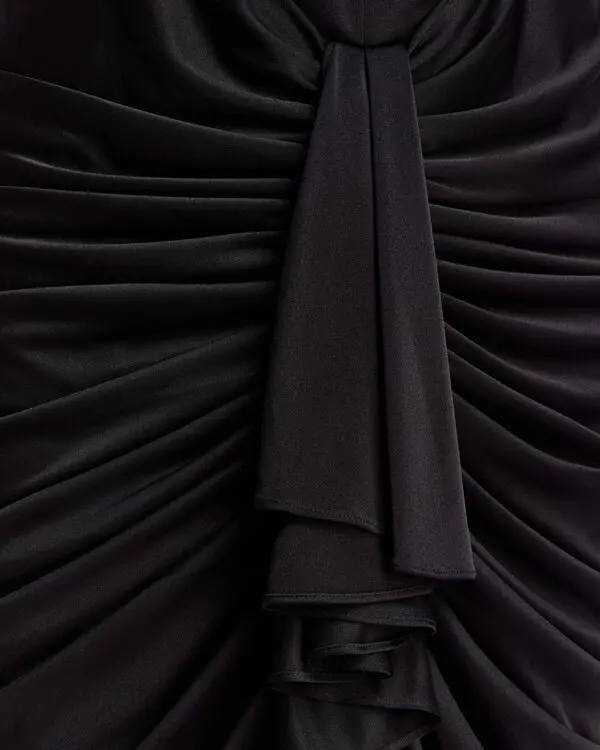 ET OCHS Selena Draped Strapless Gown