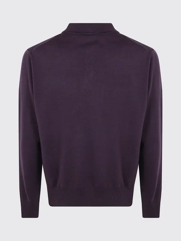 VIVIENNE WESTWOOD Mark Long-sleeved Polo Shirt - Red