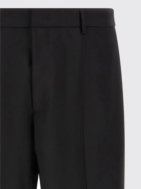 JIL SANDER Slim Fit Tailored Wool And Mohair Trousers - Black
