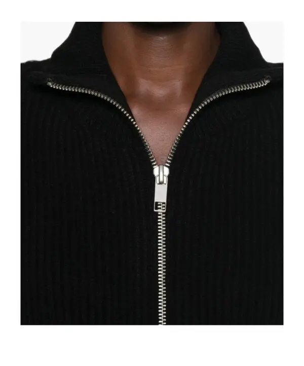 THE FRANKIE SHOP Zipup Knit Long Coat