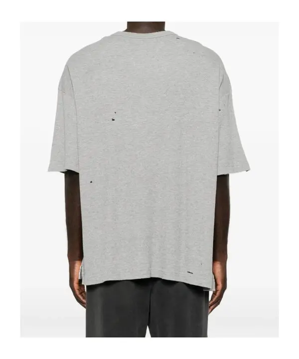 Mihara Yasuhiro Distressed-effect Layered-detail T-shirt - Grey