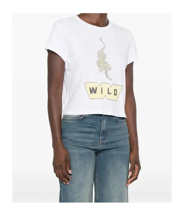 RE/DONE Leopard-print T-shirt