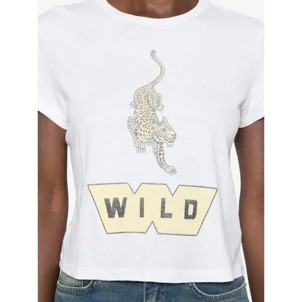 RE/DONE Leopard-print T-shirt
