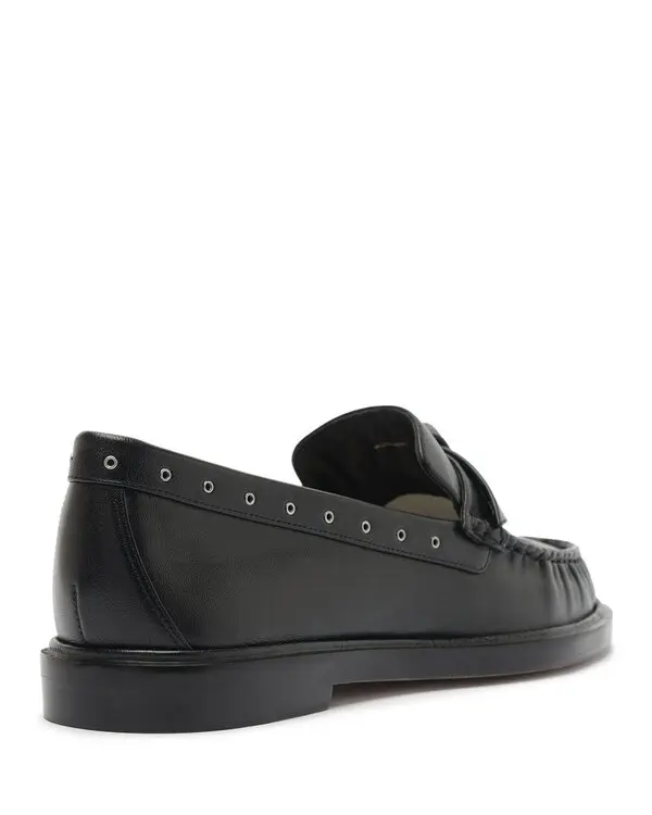 ALEXANDRE BIRMAN Clarita Mini Eyelet Leather Loafers