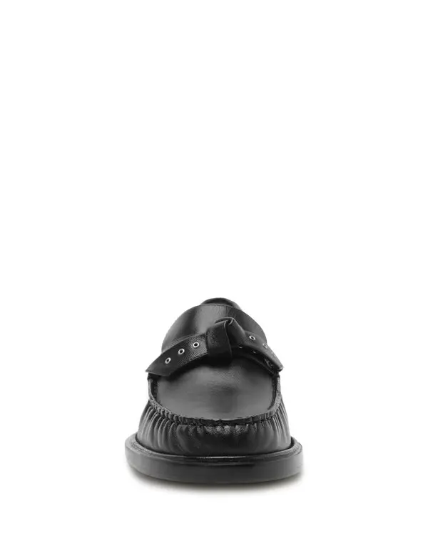 ALEXANDRE BIRMAN Clarita Mini Eyelet Leather Loafers