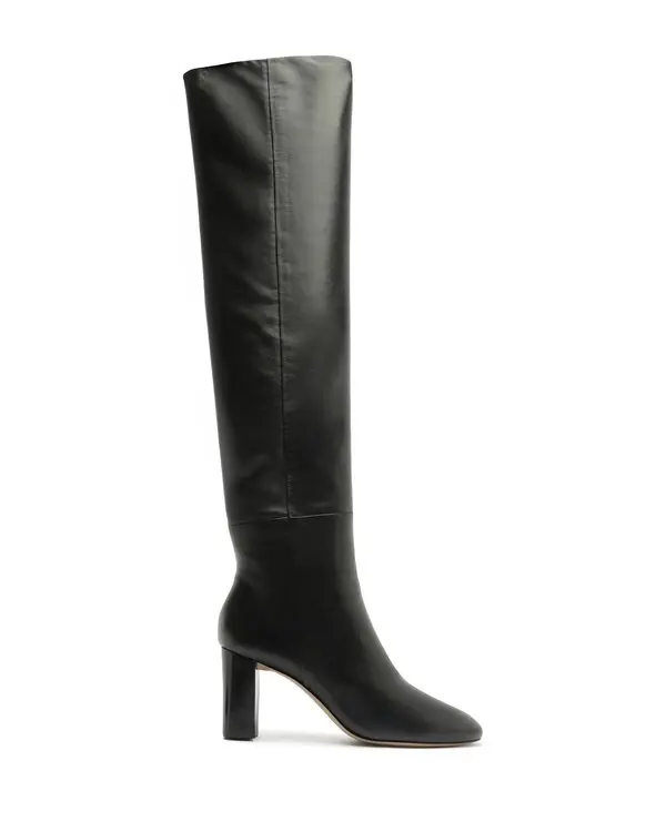 ALEXANDRE BIRMAN Anna Slouch 70 Leather Over The Knee Boots