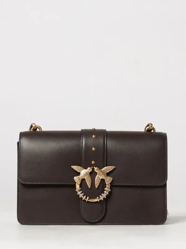 Pinko Love One Classic Crossbody Bag - Brown