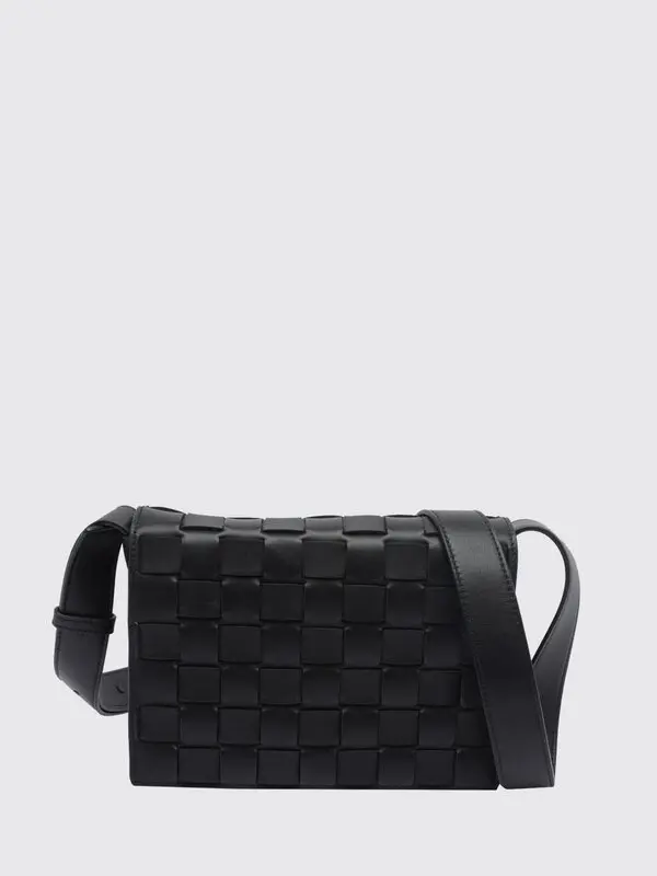 Bottega Veneta Woven Cross Body Bag - Black