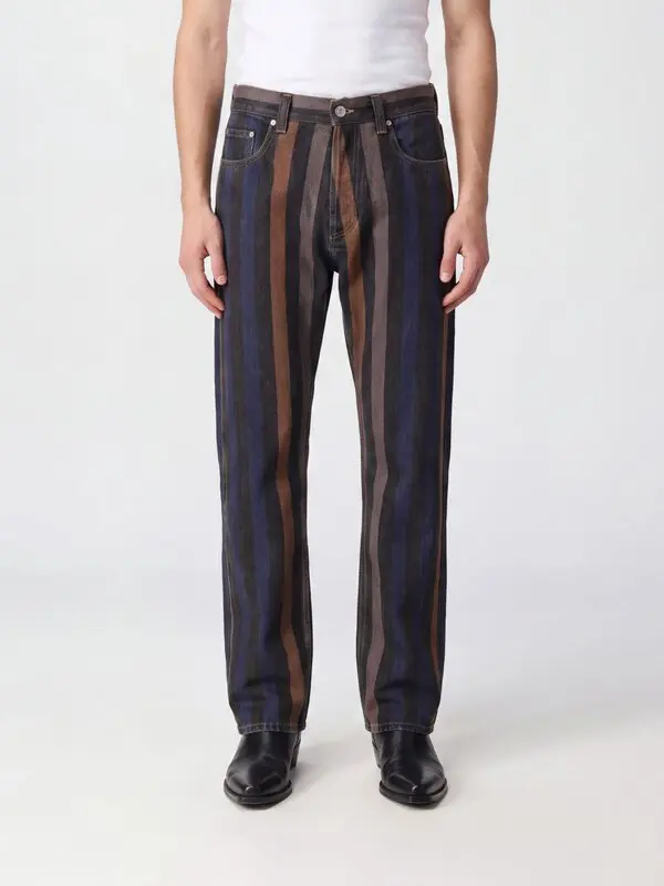 Versace Straight-leg Cotton Denim Jeans With Medusa Logo
