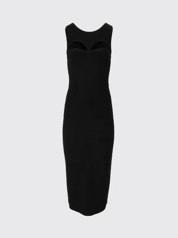 Elisabetta Franchi Off-the-shoulder Midi Sheath Dress With Cut-out Details
