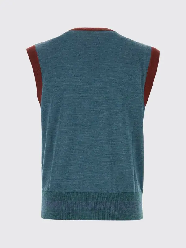 VIVIENNE WESTWOOD Argyle Wool-blend Knitted Vest With Embroidered Orb Logo