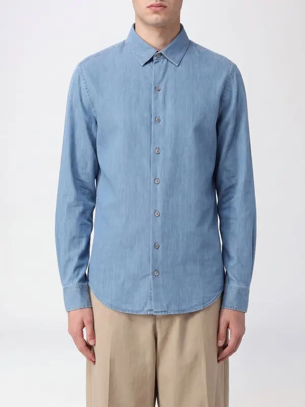 Giorgio Armani Casual Cotton Shirt With French Collar