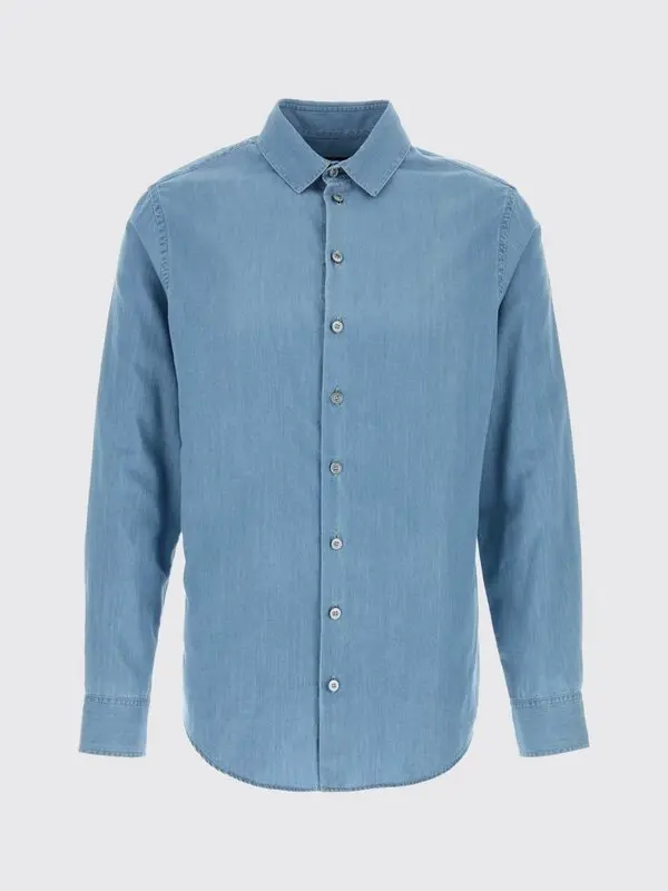 Giorgio Armani Casual Cotton Shirt With French Collar