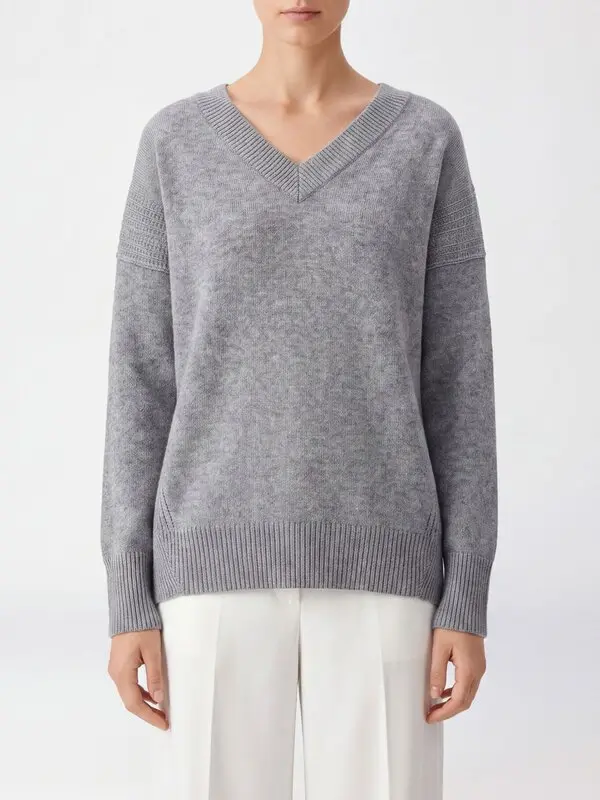 Ermanno Scervino Lace-trimmed Knit Mini Dress In Cashmere And Silk