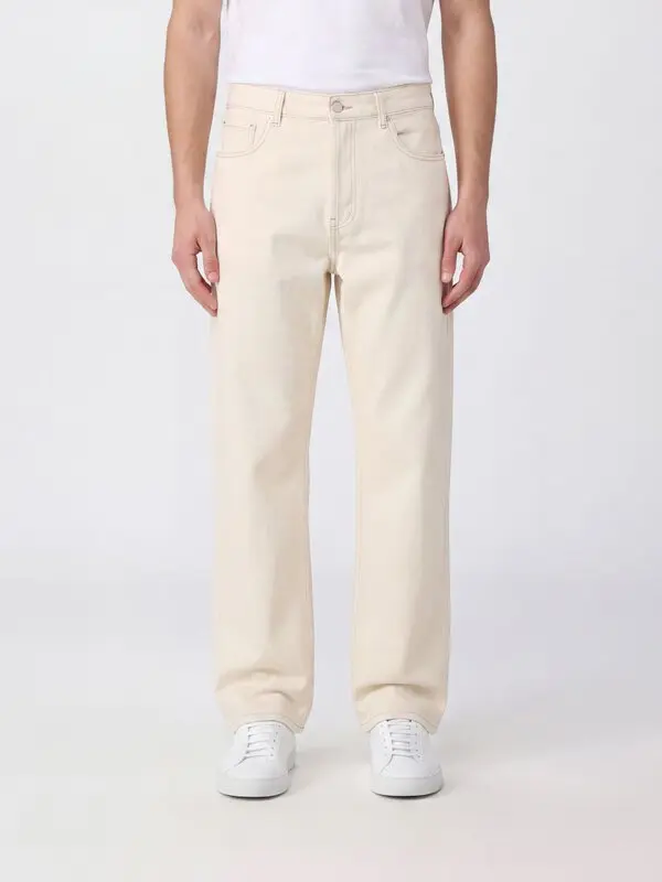 AMI Paris Mid-rise Straight-leg Jeans In Denim