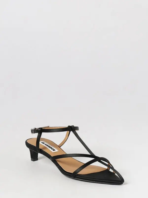 JIL SANDER Heeled Sandal - Black