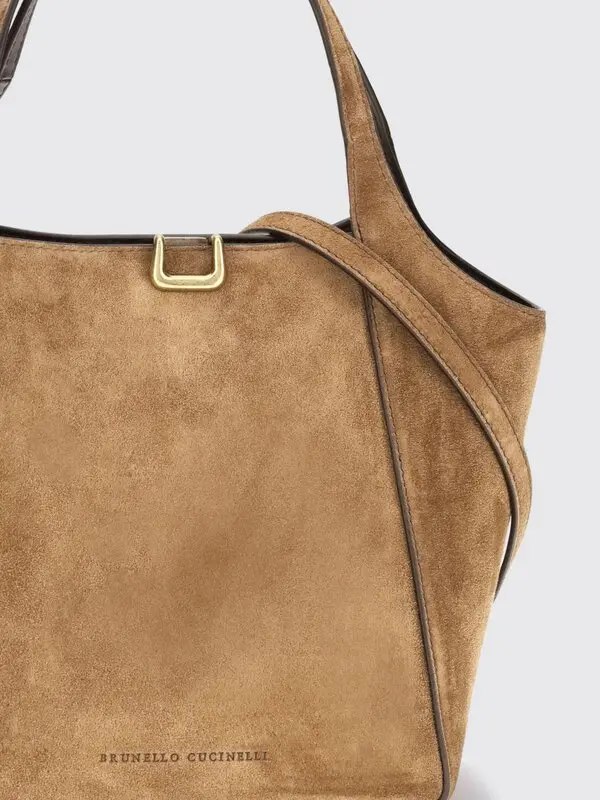 Brunello Cucinelli Suede Shoulder Bag