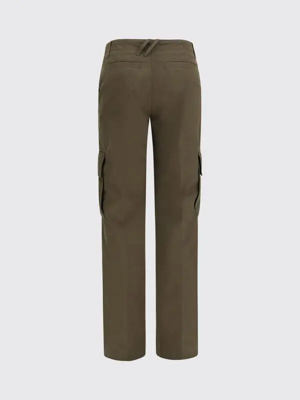 Burberry High-waisted Slim Fit Cotton-blend Cargo Trousers