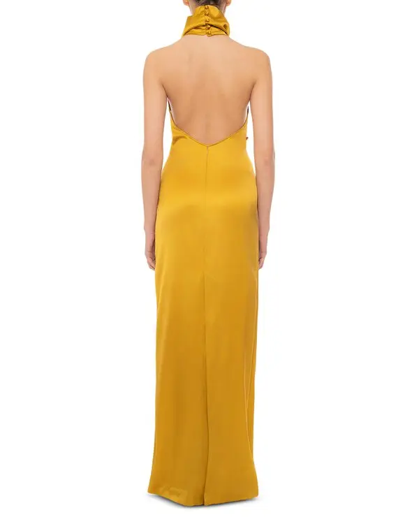 DES_PHEMMES Embellished Halter Maxi Dress