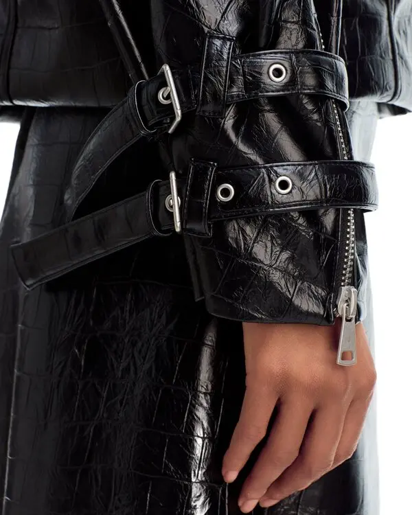 Essentiel Antwerp Kabuki Faux Leather Bomber Jacket
