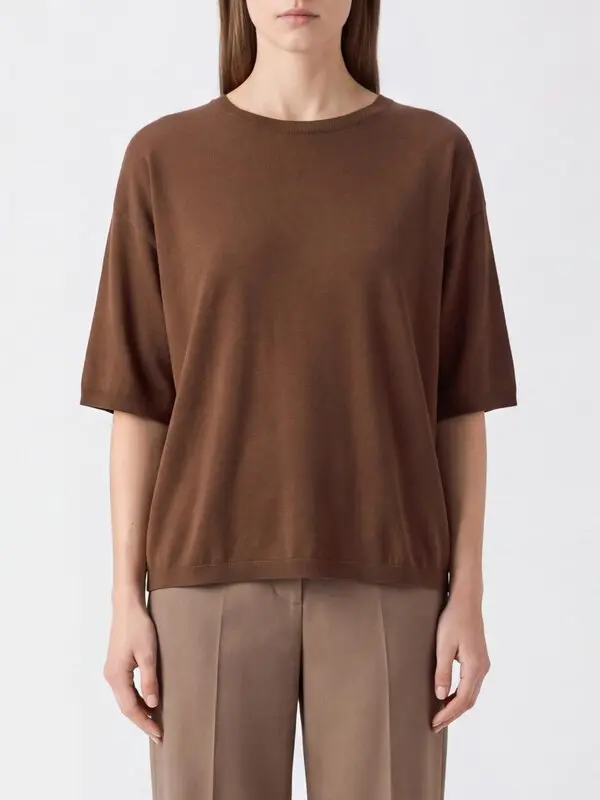 Brunello Cucinelli Cashmere And Silk Jumper - Brown