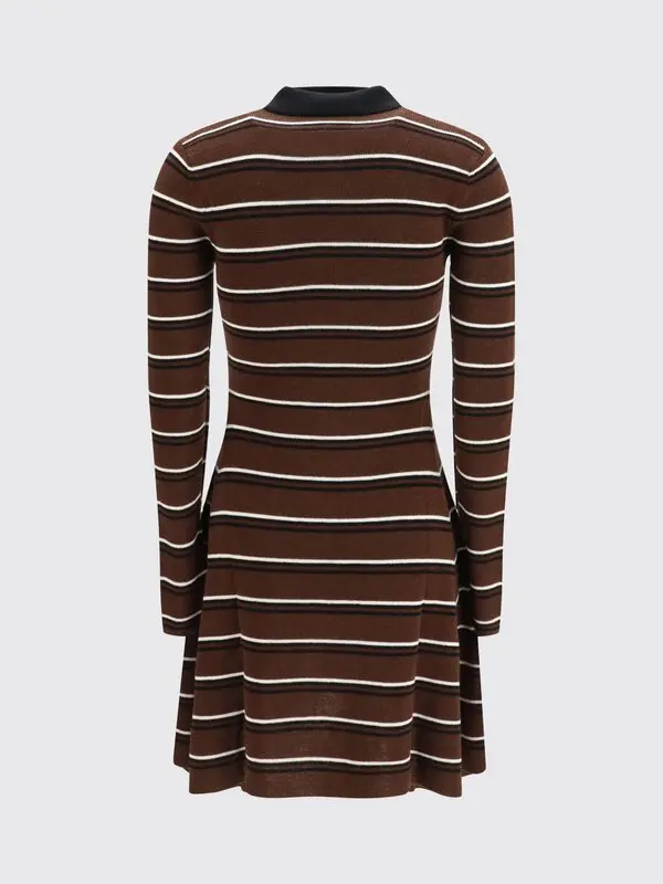GANNI Striped Knit Dress