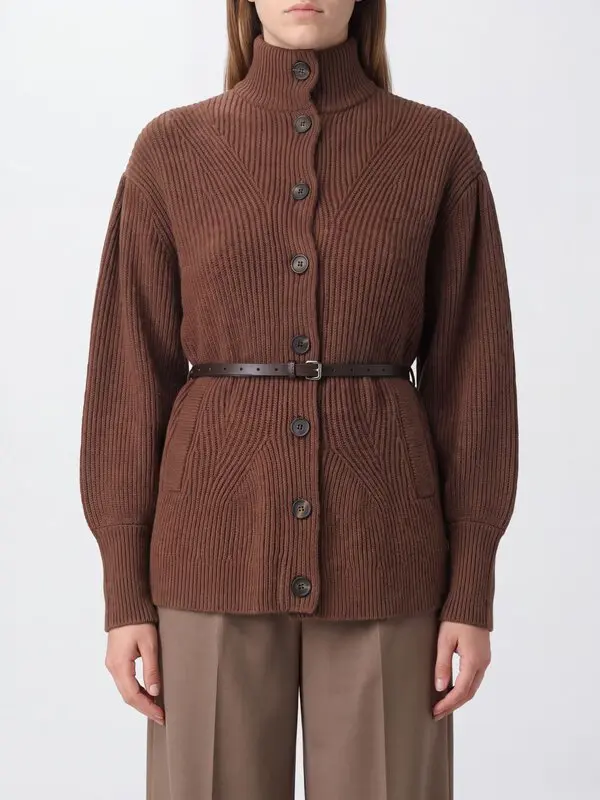 Brunello Cucinelli Ribbed Button Detailed Sweater
