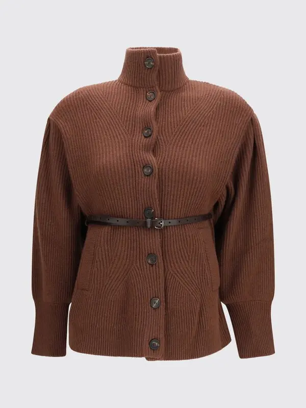 Brunello Cucinelli Ribbed Button Detailed Sweater