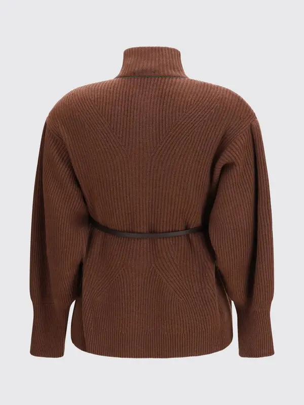 Brunello Cucinelli Ribbed Button Detailed Sweater