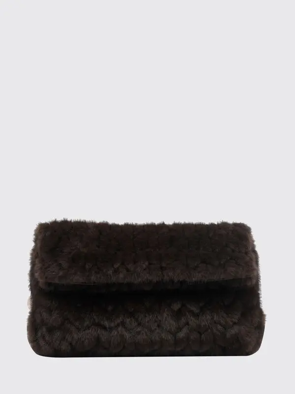 Liu Jo Riccy Faux Fur Clutch - Brown