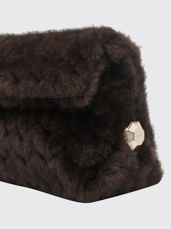 Liu Jo Riccy Faux Fur Clutch - Brown