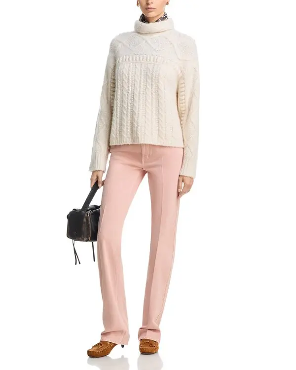 Guest In Residence Super Cloud Cashmere Silk Turtleneck Sweater