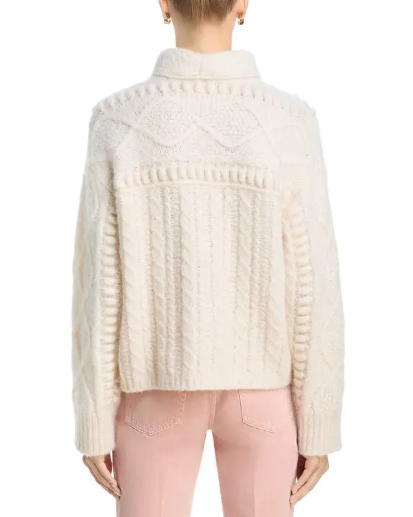 Guest In Residence Super Cloud Cashmere Silk Turtleneck Sweater