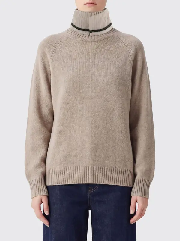 Brunello Cucinelli Pure Cashmere Turtleneck Jumper With Jewel Detail - Beige