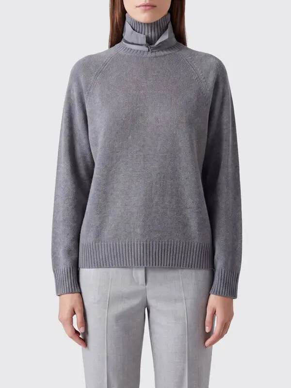 Brunello Cucinelli Pure Cashmere Turtleneck Jumper With Jewel Detail