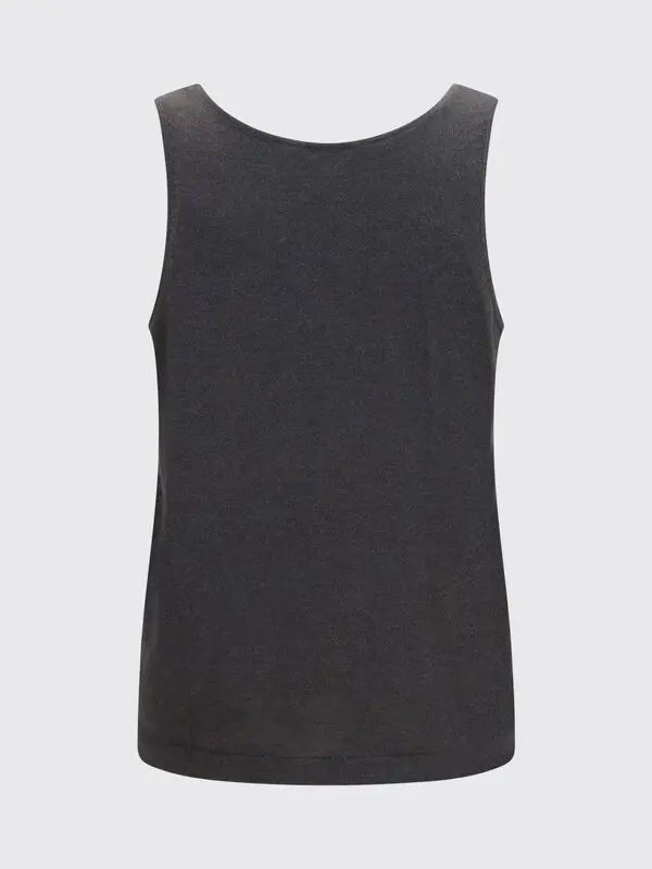 Brunello Cucinelli Slim Fit Off-the-shoulder Cashmere And Silk Top - Lead