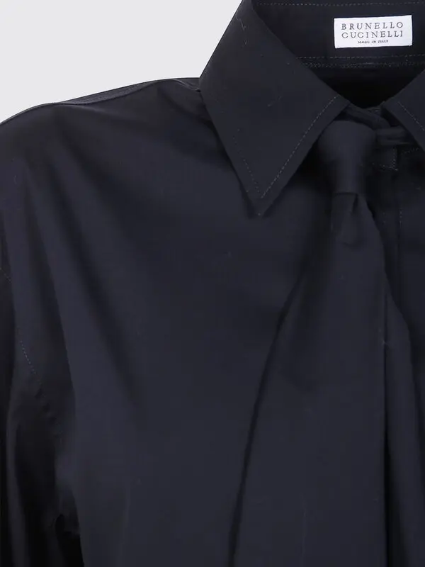 Brunello Cucinelli Tie Detailed Shirt