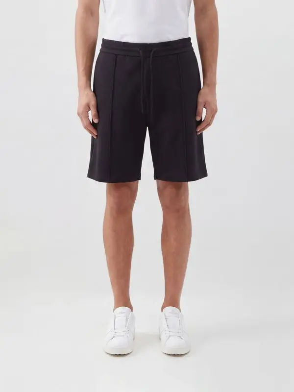 Valentino Garavani Cotton-blend Jogging Shorts With Elasticated Waist