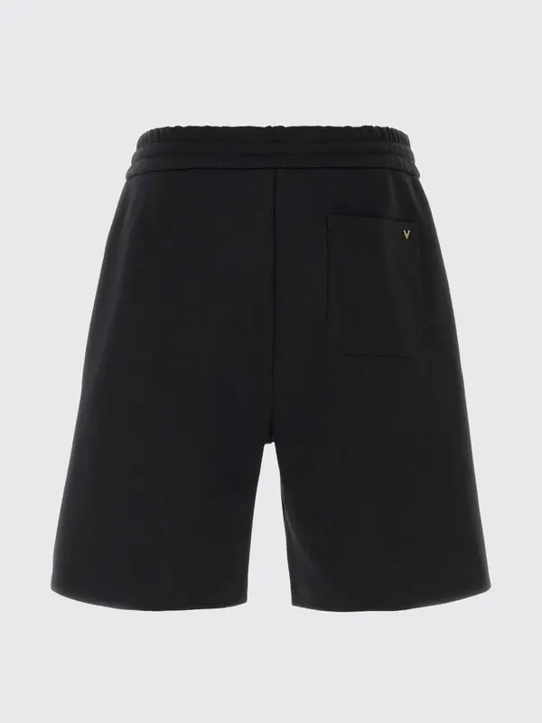Valentino Garavani Cotton-blend Jogging Shorts With Elasticated Waist