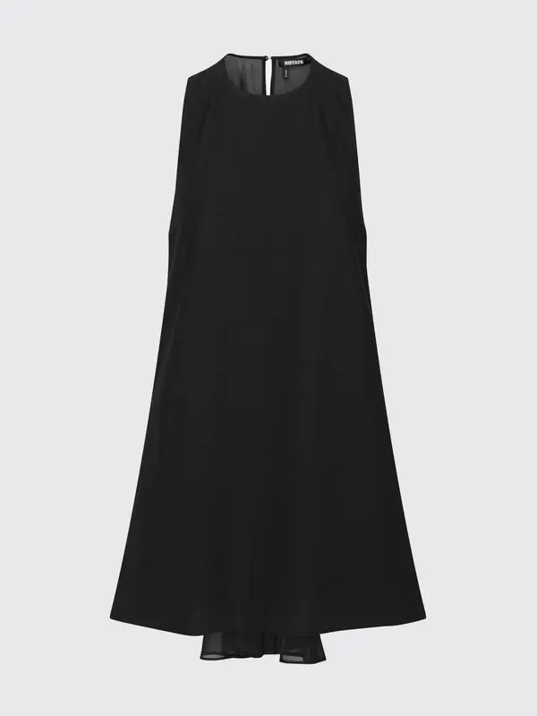 ROTATE BY BIRGER CHRISTENSEN Off-the-shoulder Recycled Fabric A-line Midi Dress With V-back