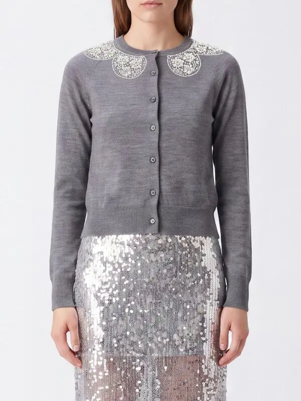 Simone Rocha Merino Wool & Silk Cardigan