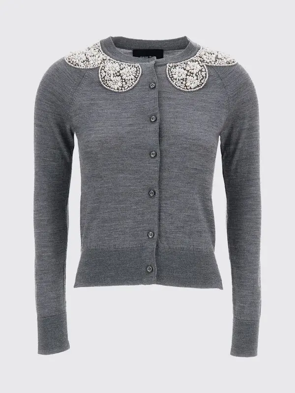 Simone Rocha Merino Wool & Silk Cardigan