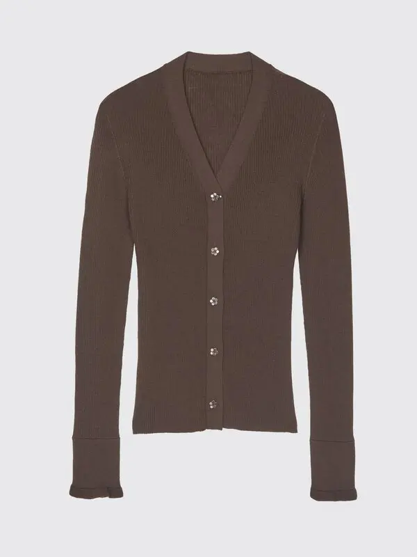 Cecilie Bahnsen Button Detailed V Neck Sweater