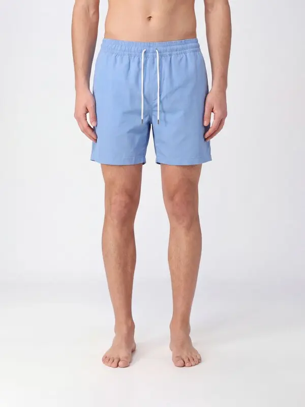 Polo Ralph Lauren Solid Drawstring Shorts - Blue 1