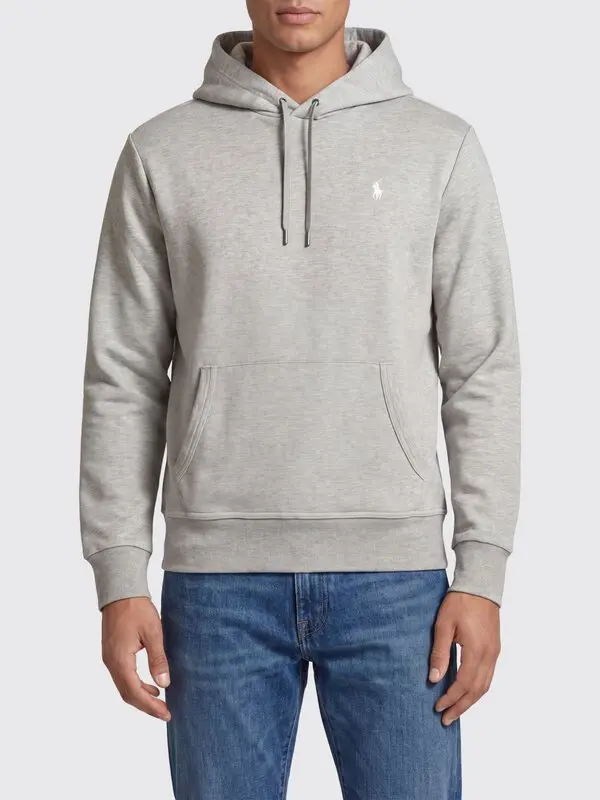 Polo Ralph Lauren Cotton-blend Jumper With Pony Logo - Grey