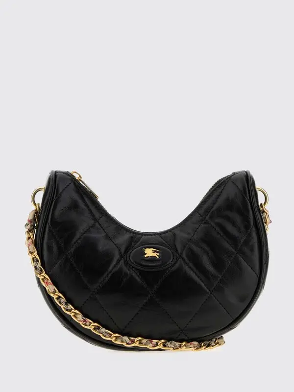 Burberry Small Horseshoe Matelassé Lambskin Shoulder Bag With Ekd Logo