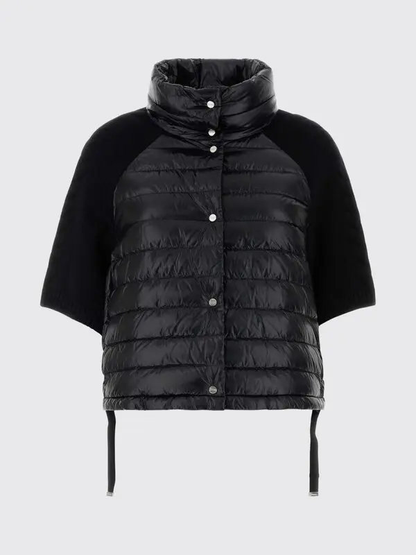 Herno Resort Short-sleeved Down Jacket In Nylon And Wool