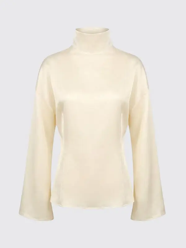 RÓHE Mock Neck Long Sleeve Blouse