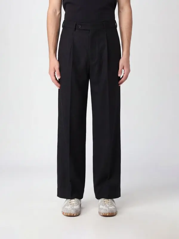 MAISON MARGIELA Wide-leg Trousers In Wool Blend With Off-center Closure